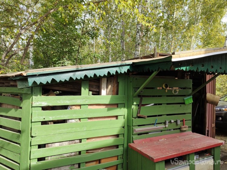 Верстак из поддонов